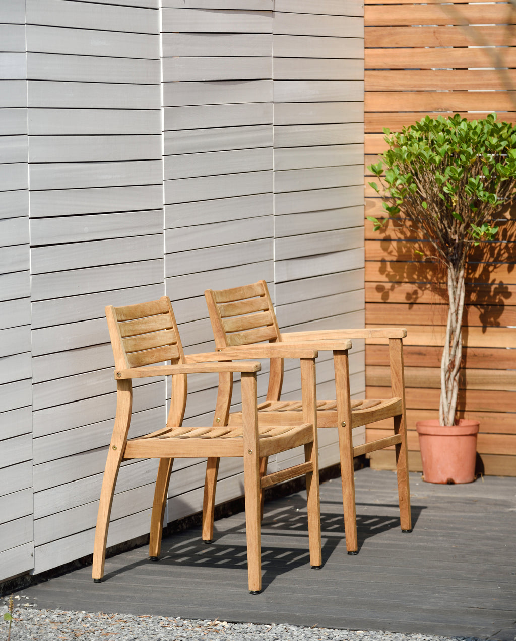 Ninia Stacking Outdoor Dining Chair - 2pc – midtownconceptus
